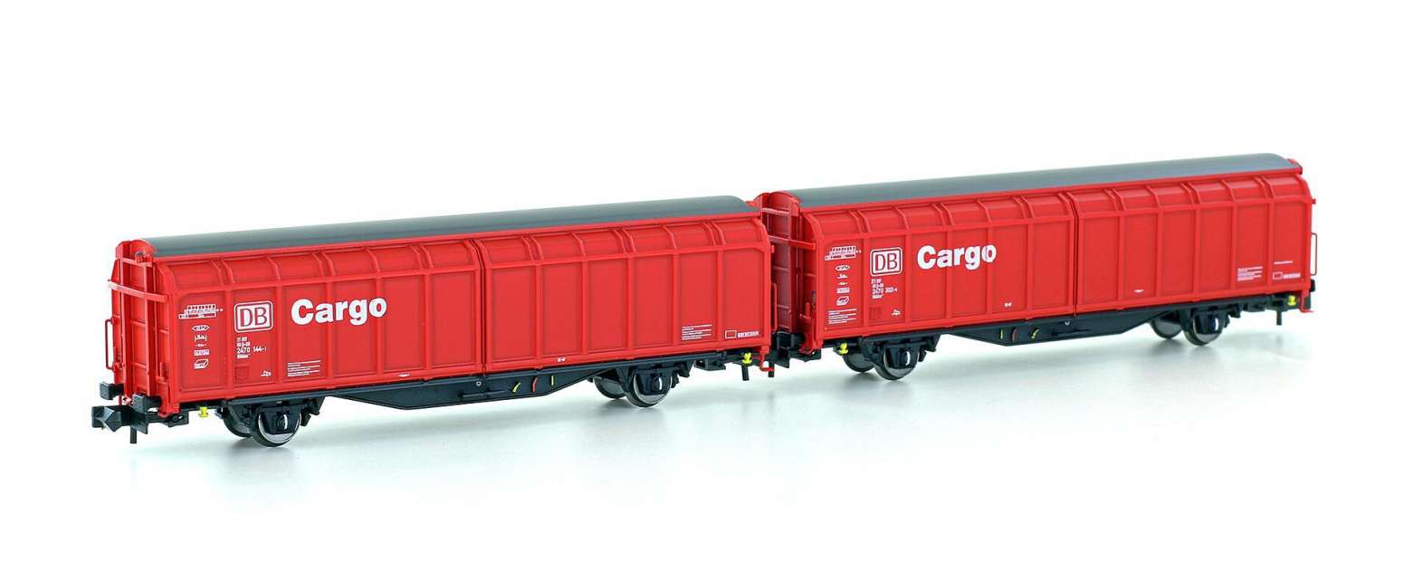 Set of 2 Sliding Wall Wagons Hbbillns DB Cargo, Ep.V | Güterwagen ...